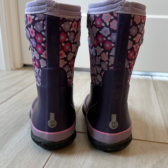Bogs | Shoes | Bogs Purple Floral Bloom Girls Winter Boots | Poshmark